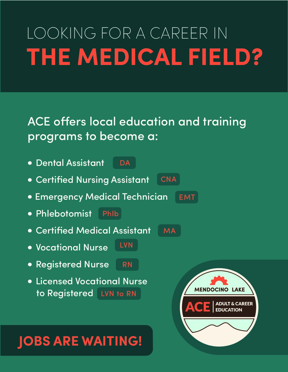 Downloadable Medical Field Booklet - Adult Career Education
